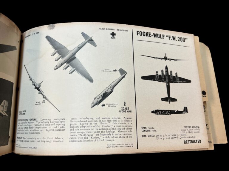 WW2 US Recognition Pictoral Manual 1943 – Aircraft – 661944.com