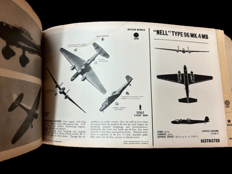 WW2 US Recognition Pictoral Manual 1943 – Aircraft – 661944.com