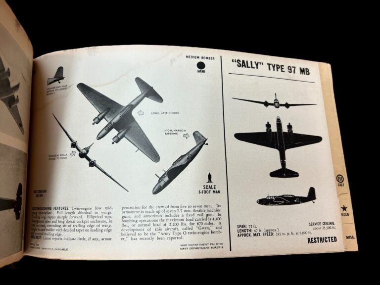 WW2 US Recognition Pictoral Manual 1943 – Aircraft – 661944.com
