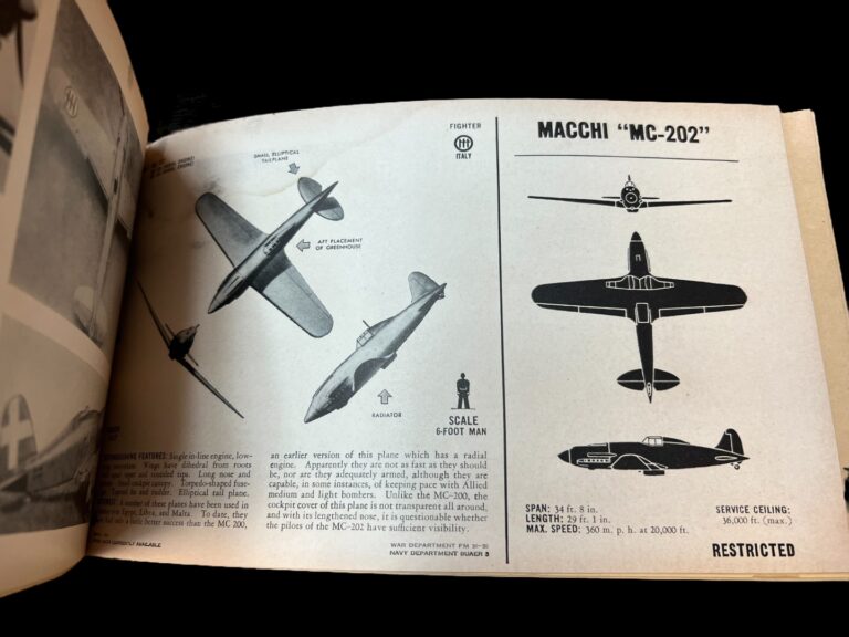 WW2 US Recognition Pictoral Manual 1943 – Aircraft – 661944.com