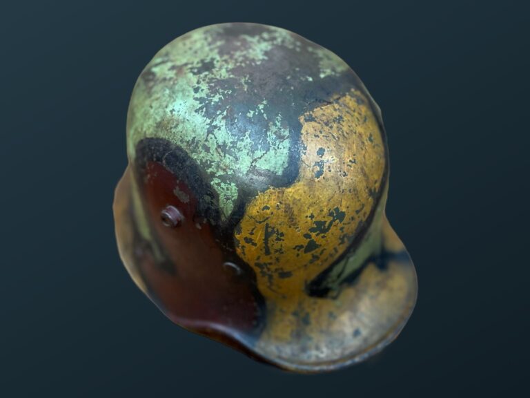 WW1 German M16 Camo Helmet Complete Si66 – 661944.com