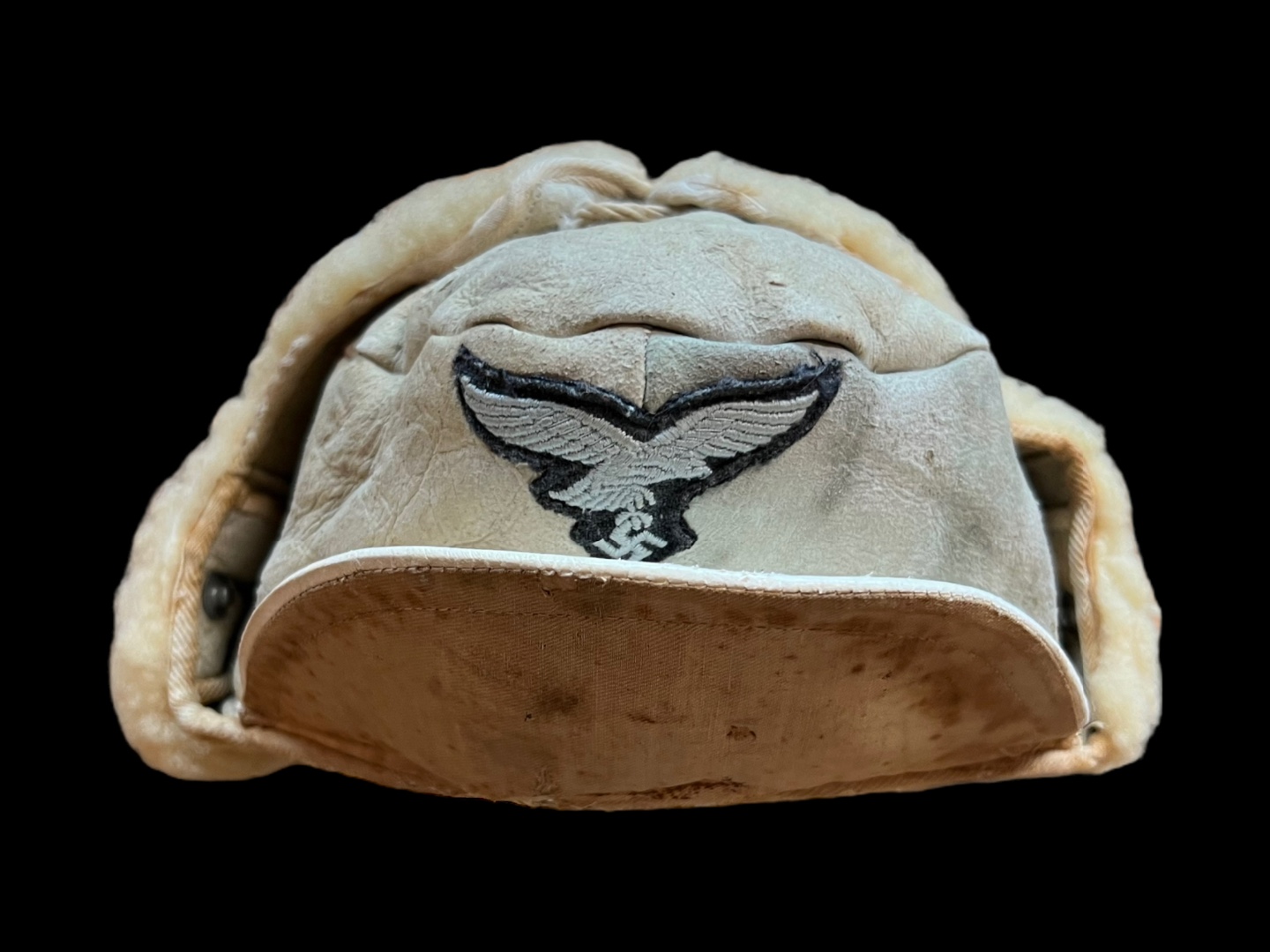 WW2 German Luftwaffe Winter Sheepskin Wool Cap – 661944.com