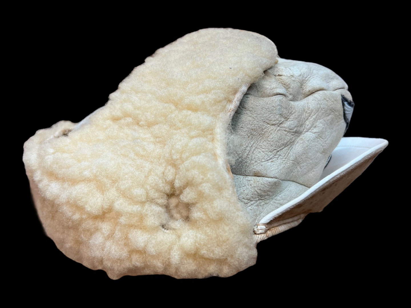WW2 German Luftwaffe Winter Sheepskin Wool Cap – 661944.com