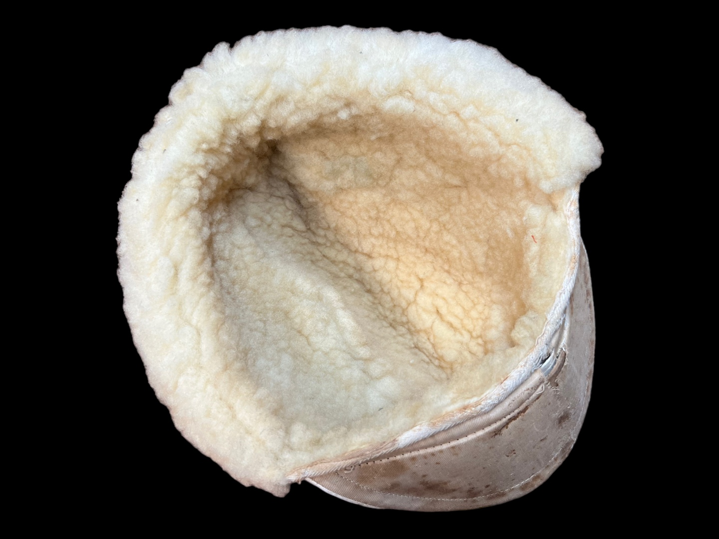WW2 German Luftwaffe Winter Sheepskin Wool Cap – 661944.com