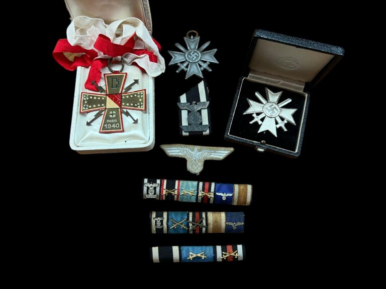 Named WW1 WW2 German Officer Grouping Iron Cross Insignia – 661944.com